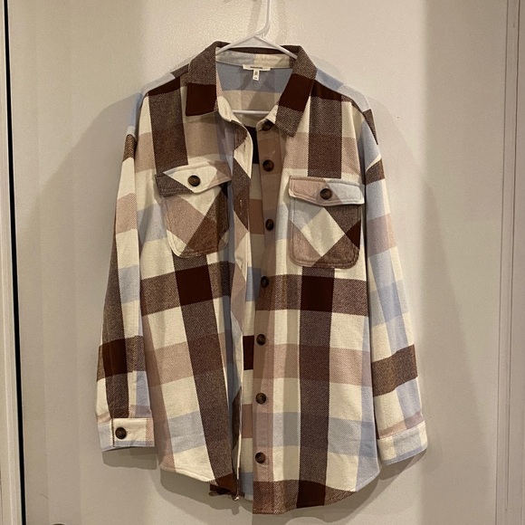 Maurices | Tops | Maurices Plaid Shacket | Poshmark
